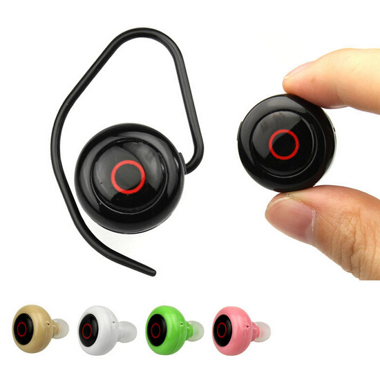 Mini Stereo Bluetooth Headset Earphone Headphones Earpiece For iPhone ...