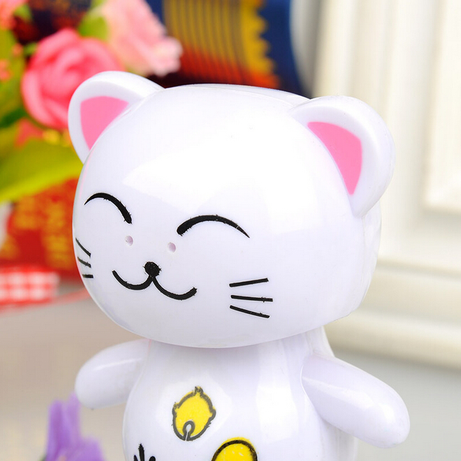 solar fortune cat toy solar energy car decoration toys solar energy ...