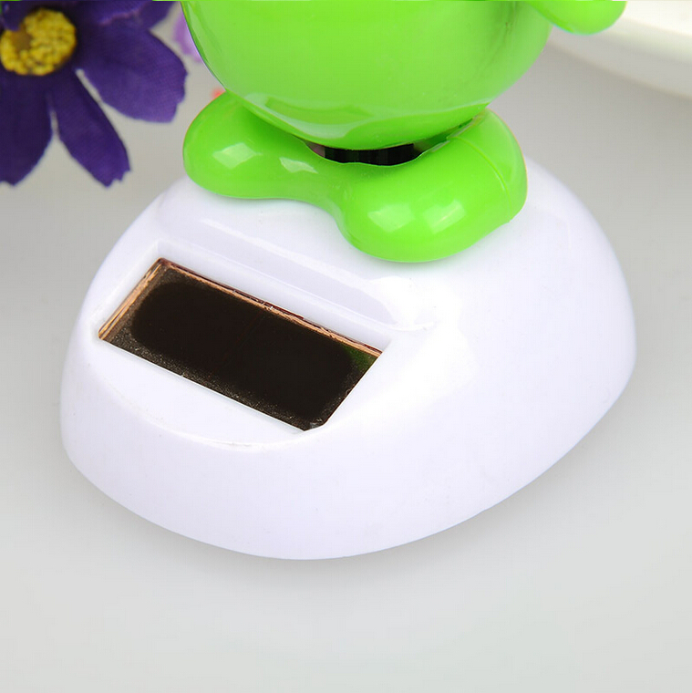 solar powered dancing frog flip flap solar dancing frog, car decorative ...