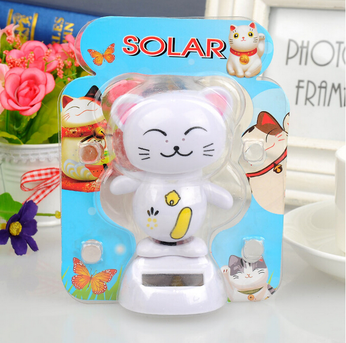 solar fortune cat toy solar energy car decoration toys solar energy ...