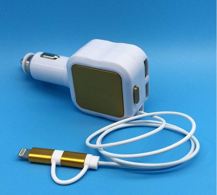 special design cell phone charging station extended car charger 4.8A ...